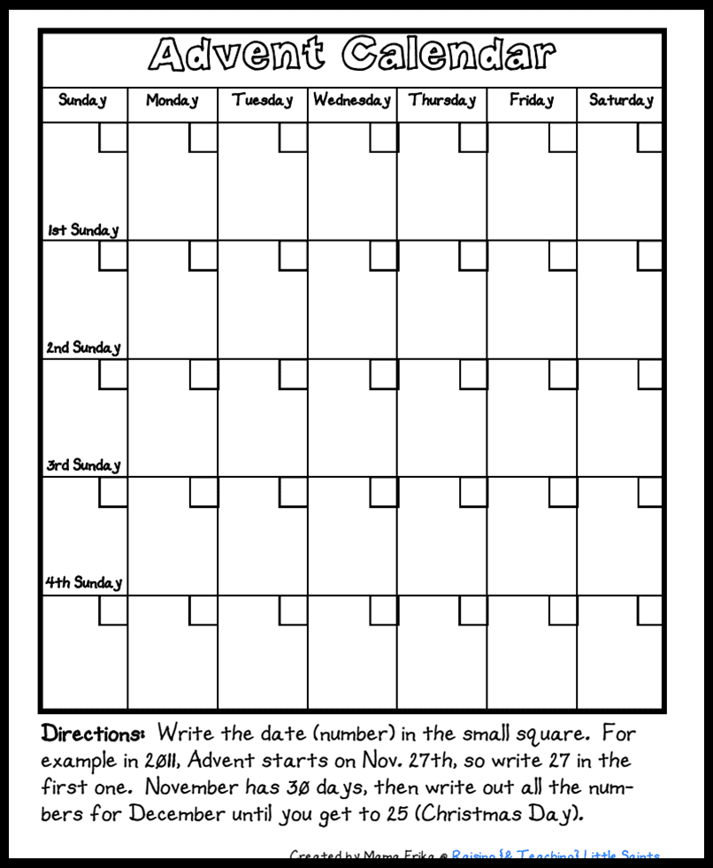 Ten Liturgical Activities for Advent » Catholic Sistas