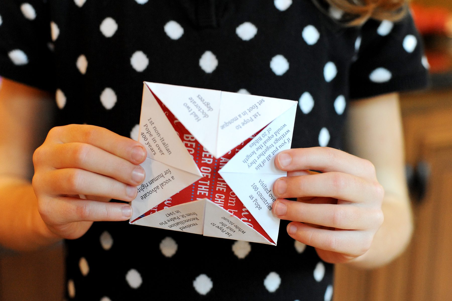 Celebrating Pope St. John Paul II: Catholic Cootie Catcher » Catholic ...