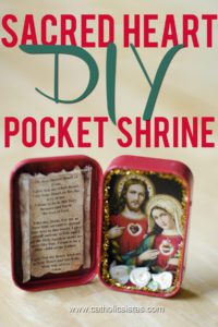 DIY Sacred Heart Pocket Shrine » Catholic Sistas