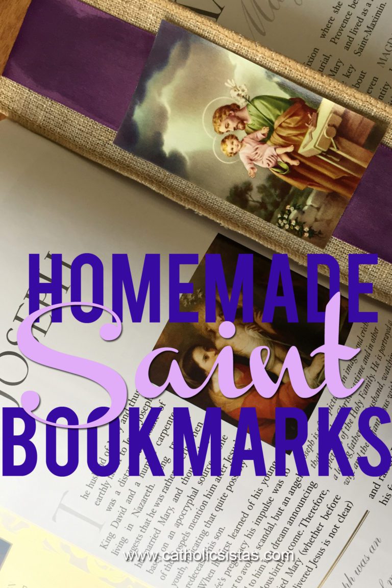 Homemade Saint Bookmarks » Catholic Sistas