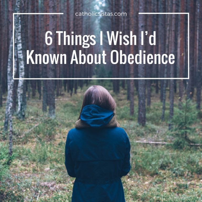 6 Things I Wish I’d Known About Obedience - Catholic Sistas