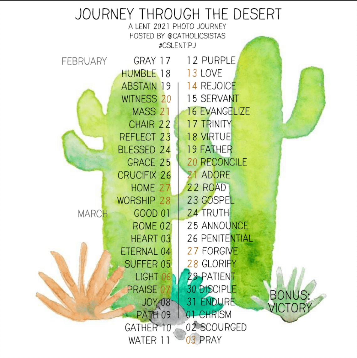 Journey Through The Desert: Lent 2021 Photo Journey - Catholic Sistas